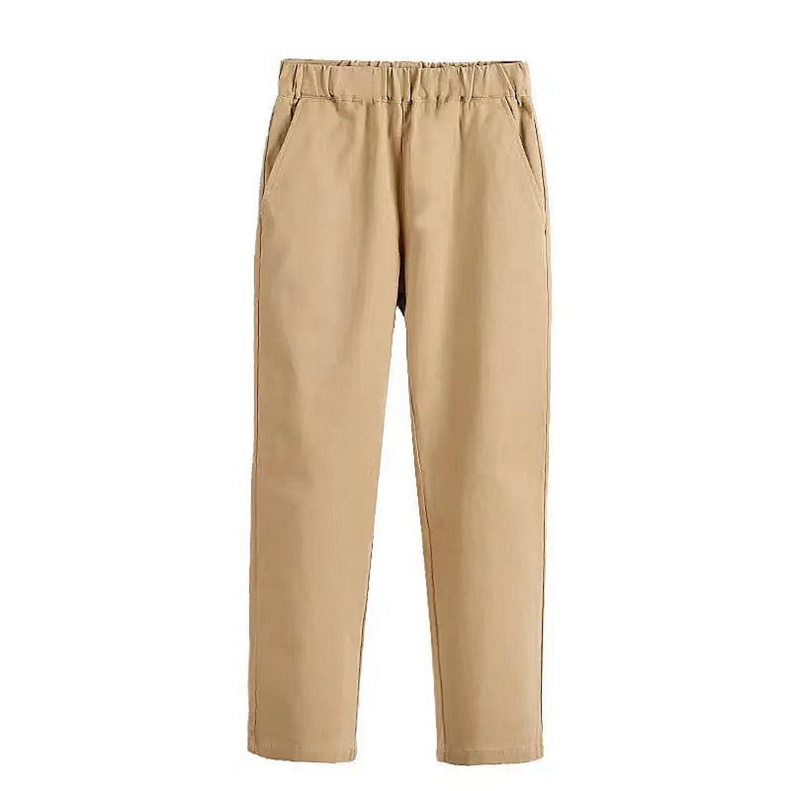 Adeawade Pants For Teen Boy Style Elastic Waistband Pull On Jogger ...