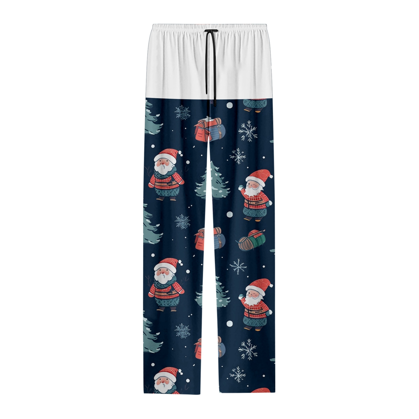 Adeawade Pants For Mens Christmas Xmas Pajamas Cartoon Christmas Tree ...