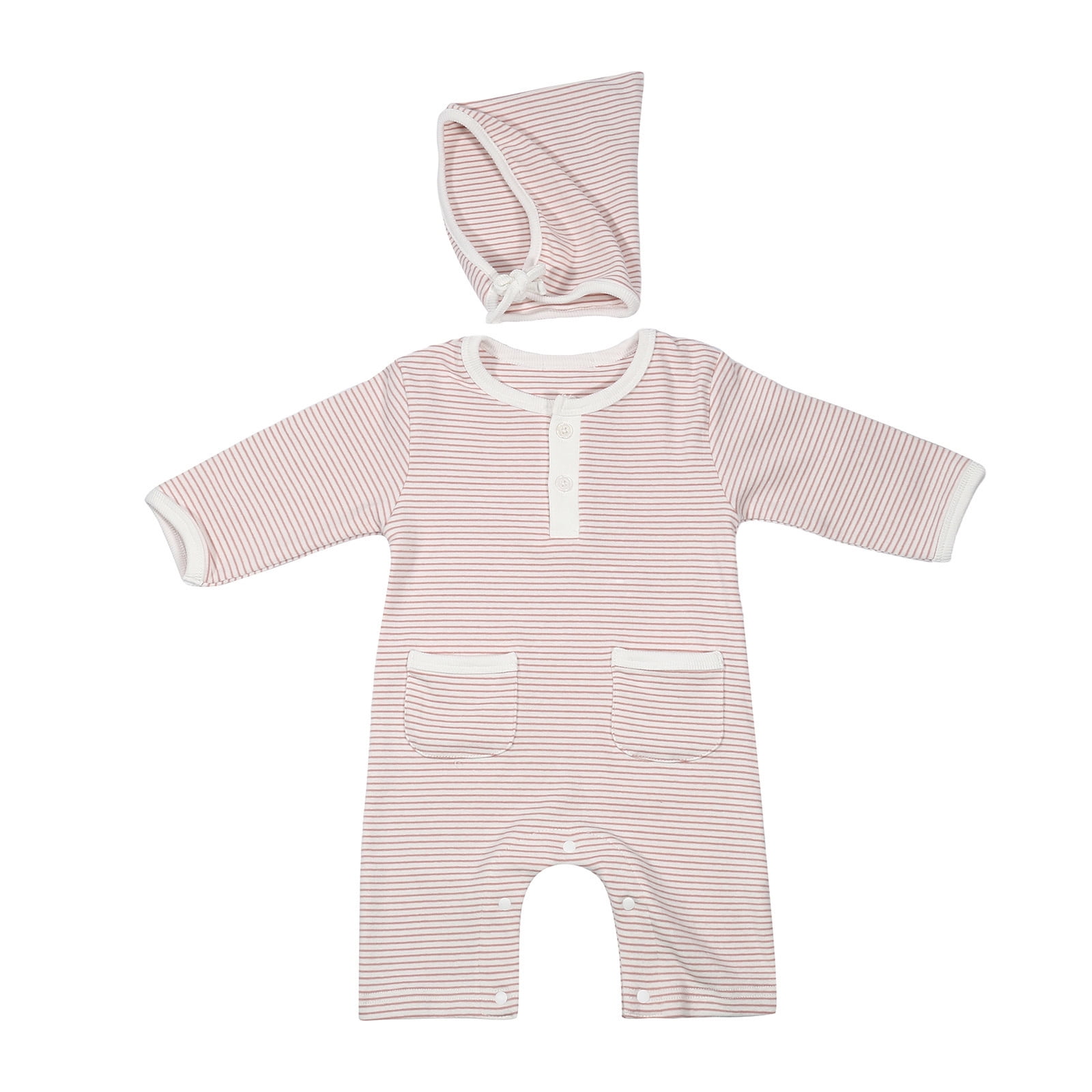 Adeawade Rompers For Boys 12-18 Months Baby Jumpsuit Soft Striped Long ...