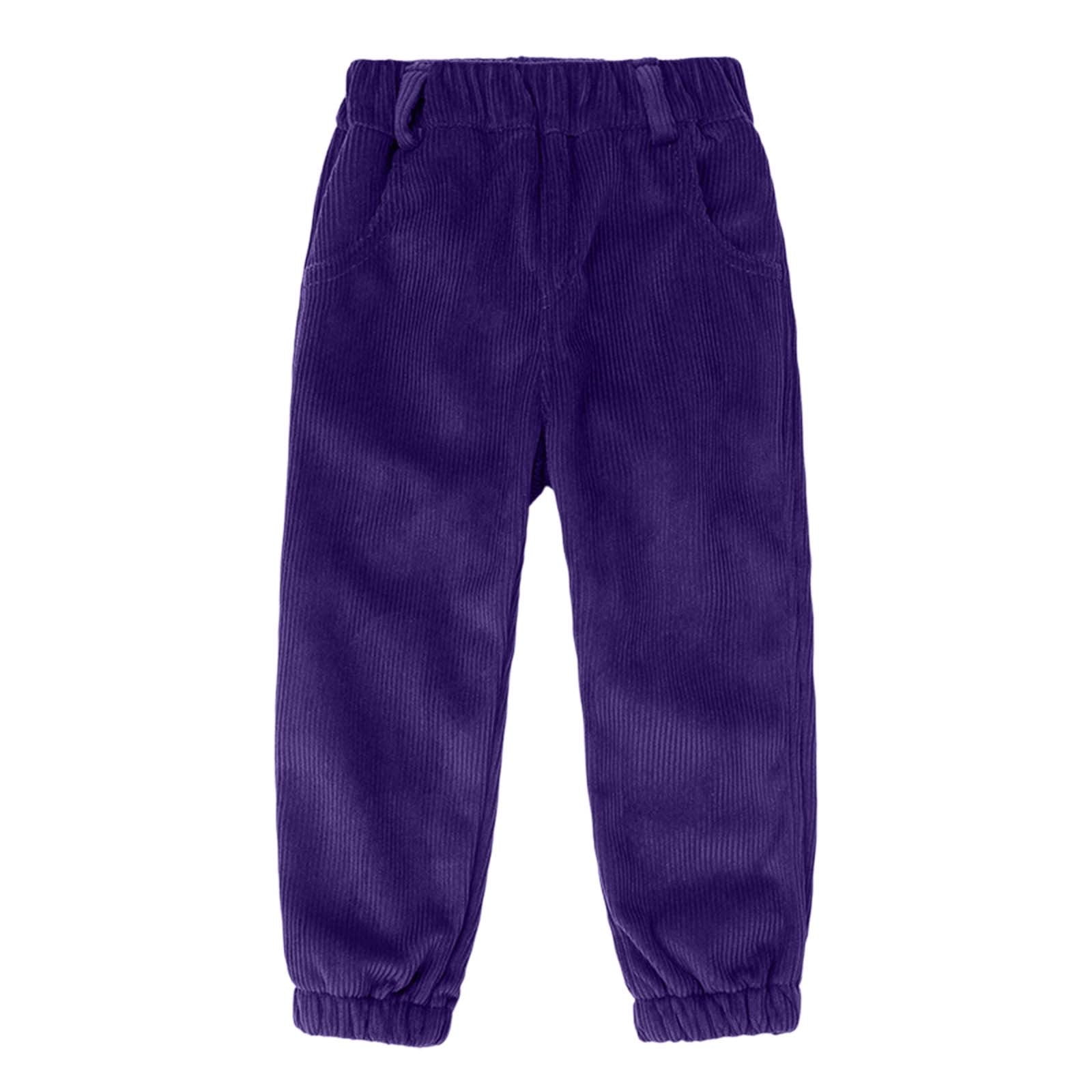 Adeawade Spring Pants For Teen Boy Corduroy Pants Solid Color Winter ...