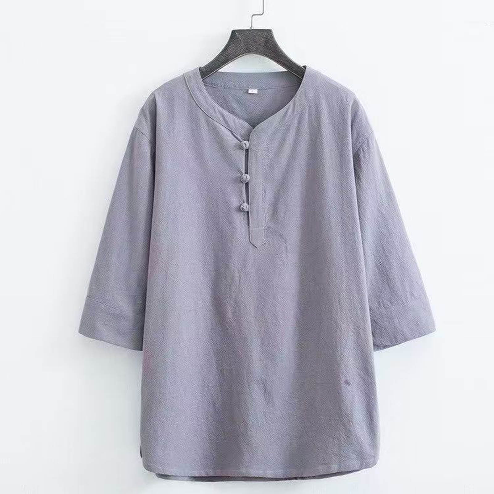 Adeawade T Shirts For Man Short Sleeve T Shirt Round Neck Solid Color ...