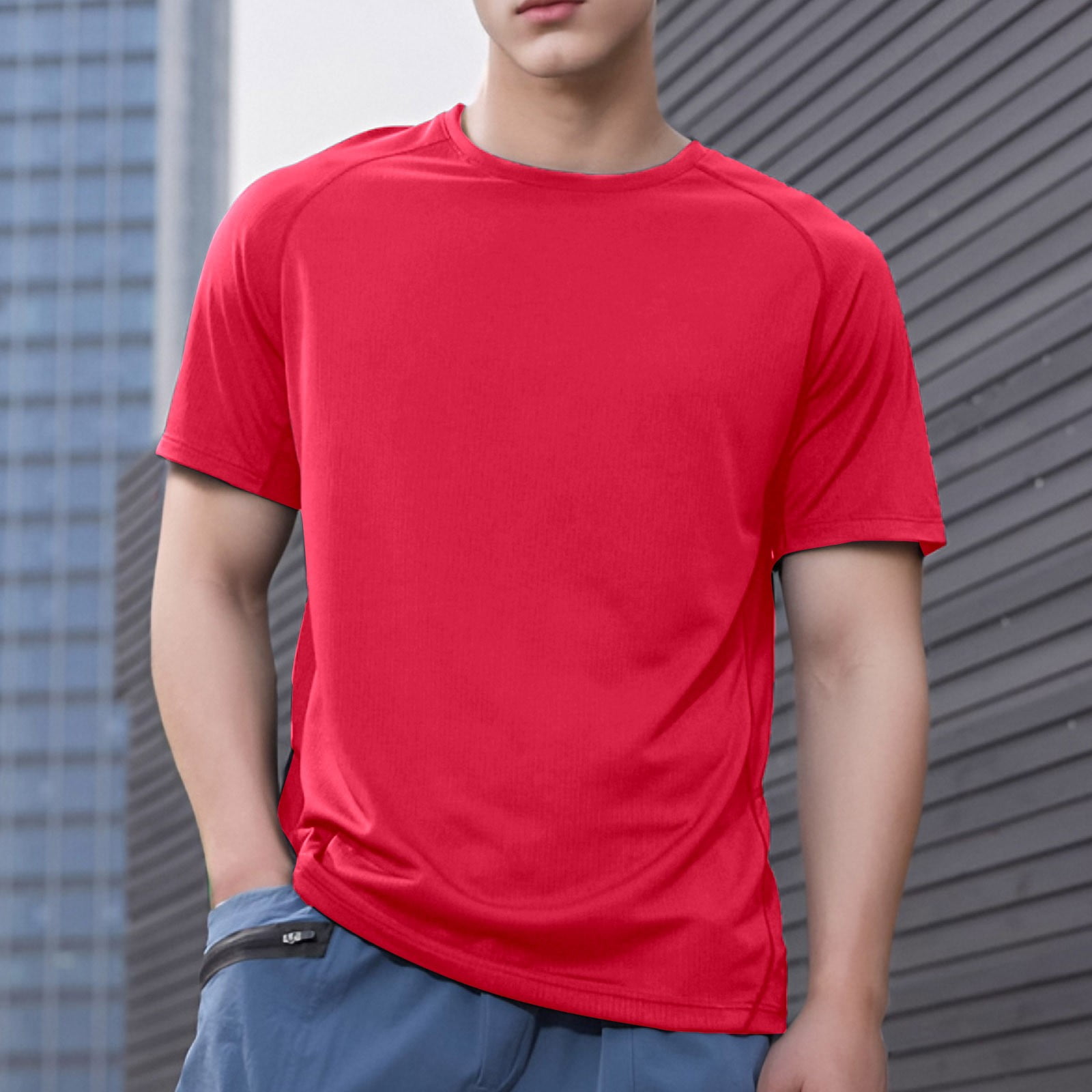 Adeawade T Shirts For Men O Neck Tee Shirts Summer Outdoor Quick Drying ...