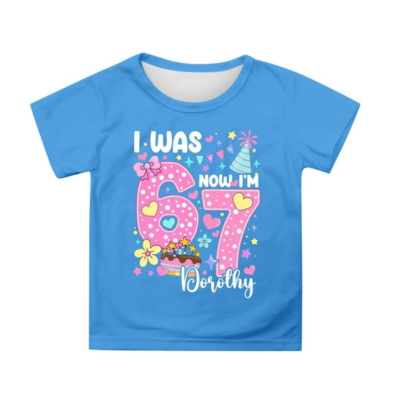 Adeawade Teen Boy Tops Crewneck T Shirts Short Sleeve Blouse Letter ...