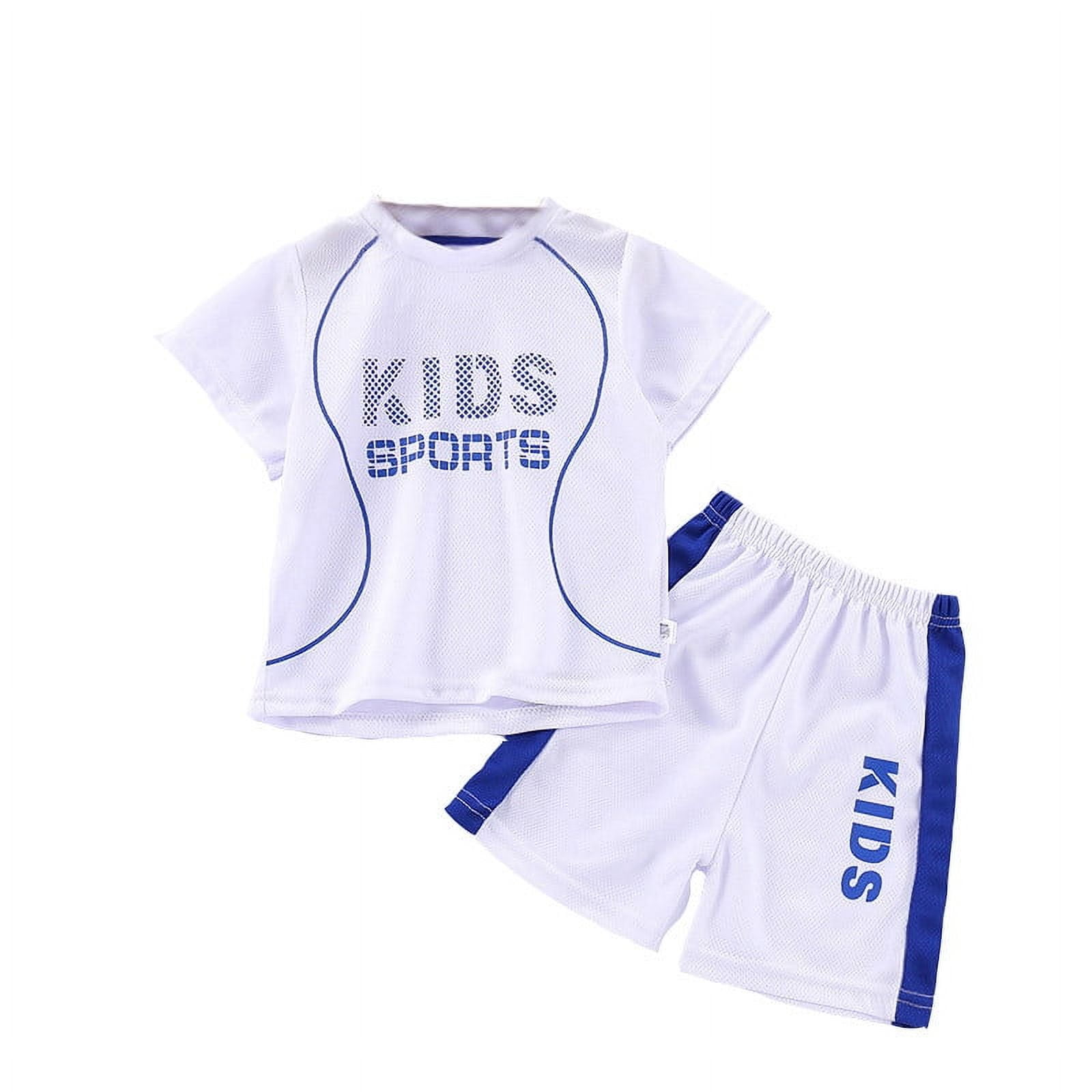 Adeawade Teen Boys Clothes Kids Sports Shorts Sets Jerseyss Tracksuit 2 ...