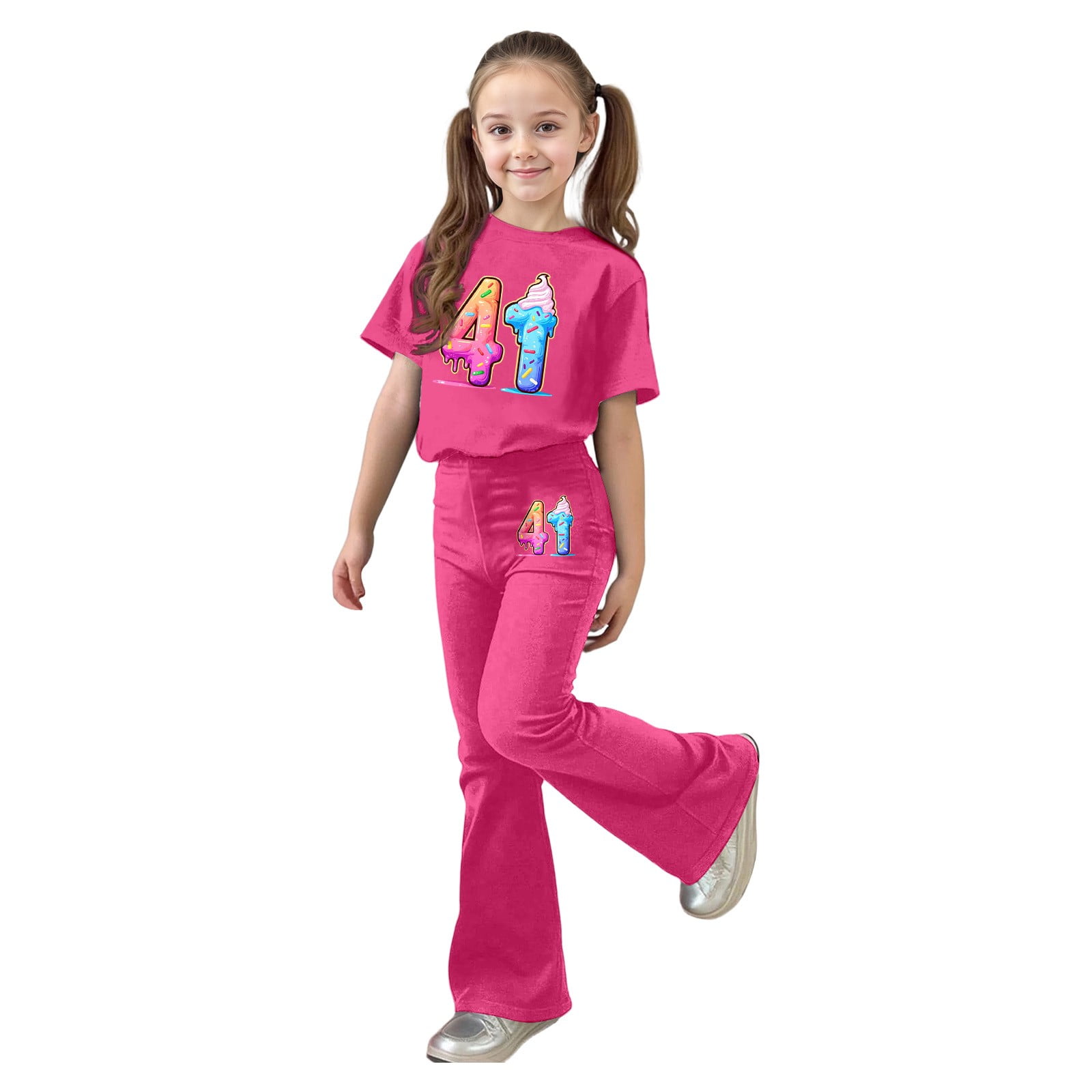 Adeawade Teen Clothes For Girl Short Sleeve Sweatsuit Back To School ...