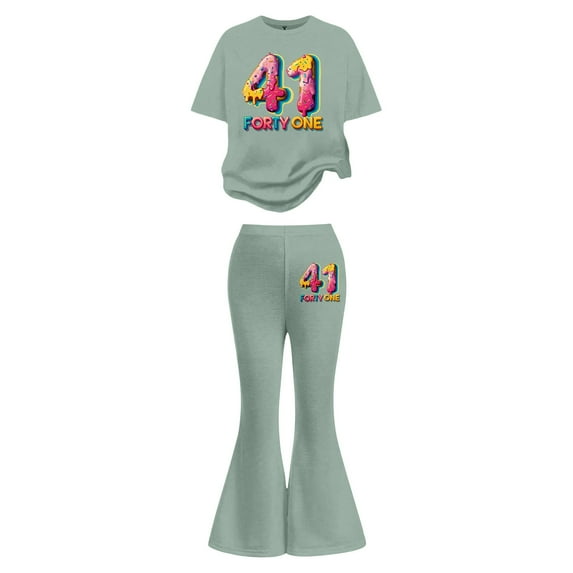 Adeawade Teen Girl Clothes Back To School Short Sleeve Cartoon Prints ...