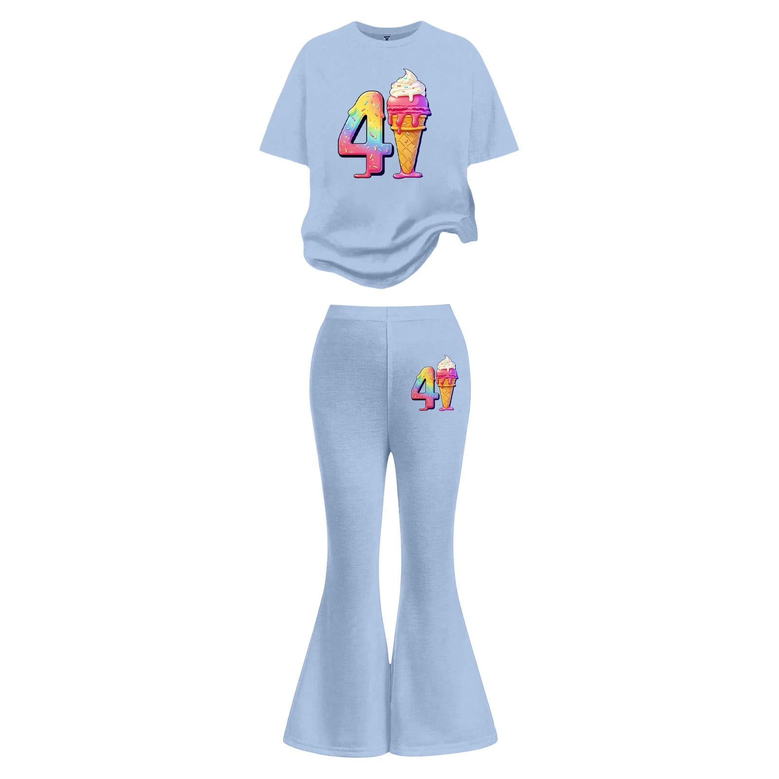 Adeawade Teen Girl Clothes Back To School Short Sleeve Crewneck Tops ...