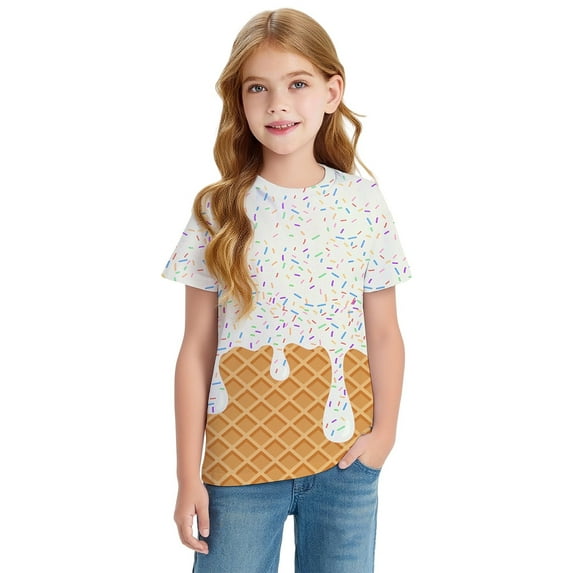 Adeawade Toddler Boys Tops Short Sleeve Tee Round Neck Blouse Ice ...