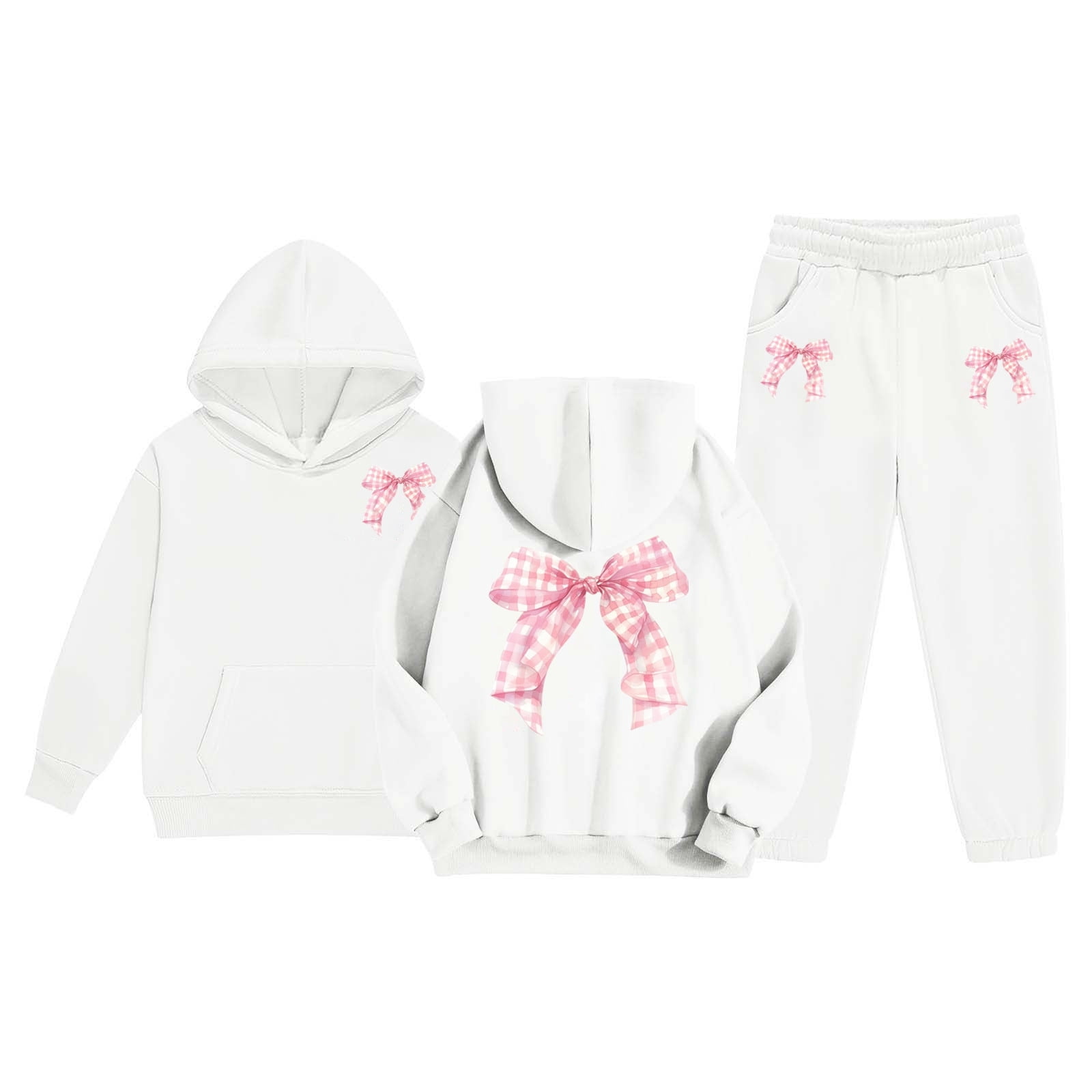 Adeawade Toddler Girl Clothes Crewneck Long Sleeve Winter Tracksuit ...
