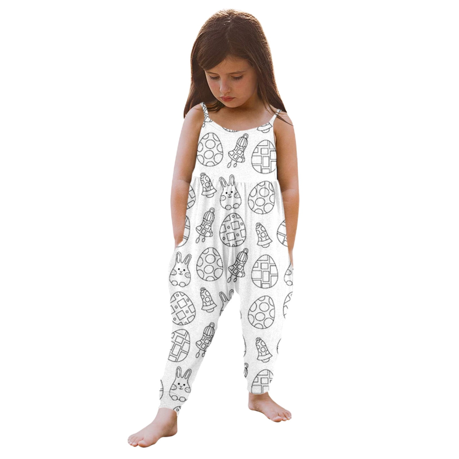 Adeawade Toddler Summer Onesie For Girls 11-12 Years Sleeveless ...