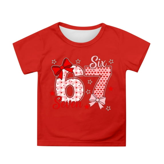 Adeawade Toddler Tops For Boy Short Sleeve Tee O Neck Blouse Cartoon ...