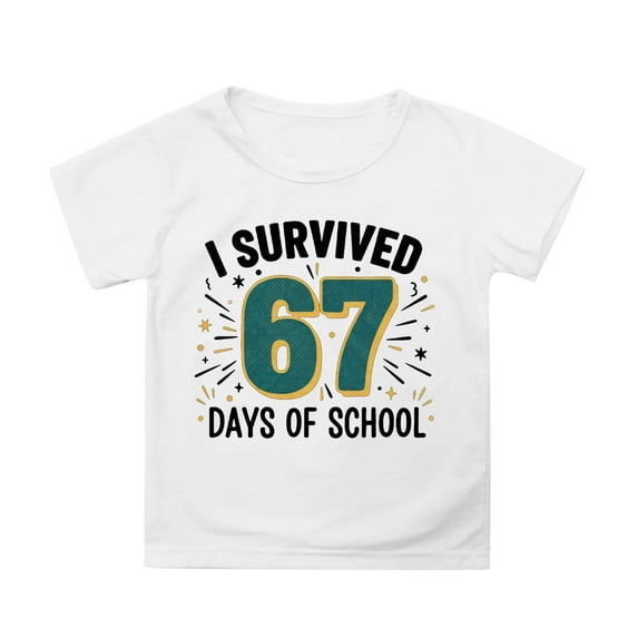 Adeawade Toddler Tops For Boys Crewneck Tee Short Sleeve Blouse Letter ...