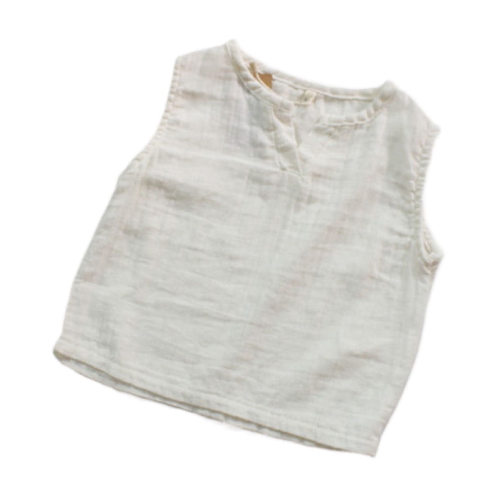 Adeawade Toddler Tops For Boys Crewneck Tee Sleeveless Vestblouse Solid ...
