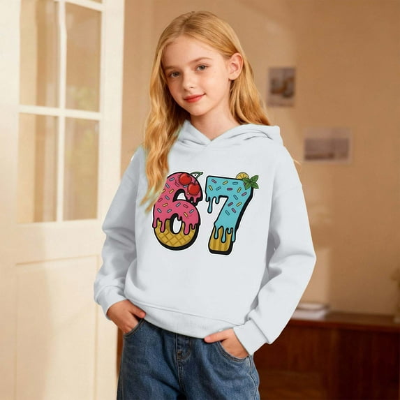 Adeawade Tops For Boy Long Sleeve O Neck T Shirts Graphic Print Hooded ...