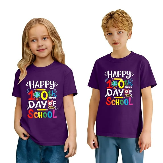 Adeawade Tops For Boy Short Sleeve T Shirts Crewneck Tee Graphic Print ...