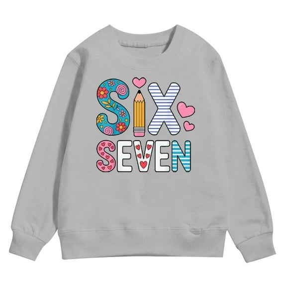 Adeawade Tops For Boy Child Long Sleeve Tee Crewneck Blouse Number ...