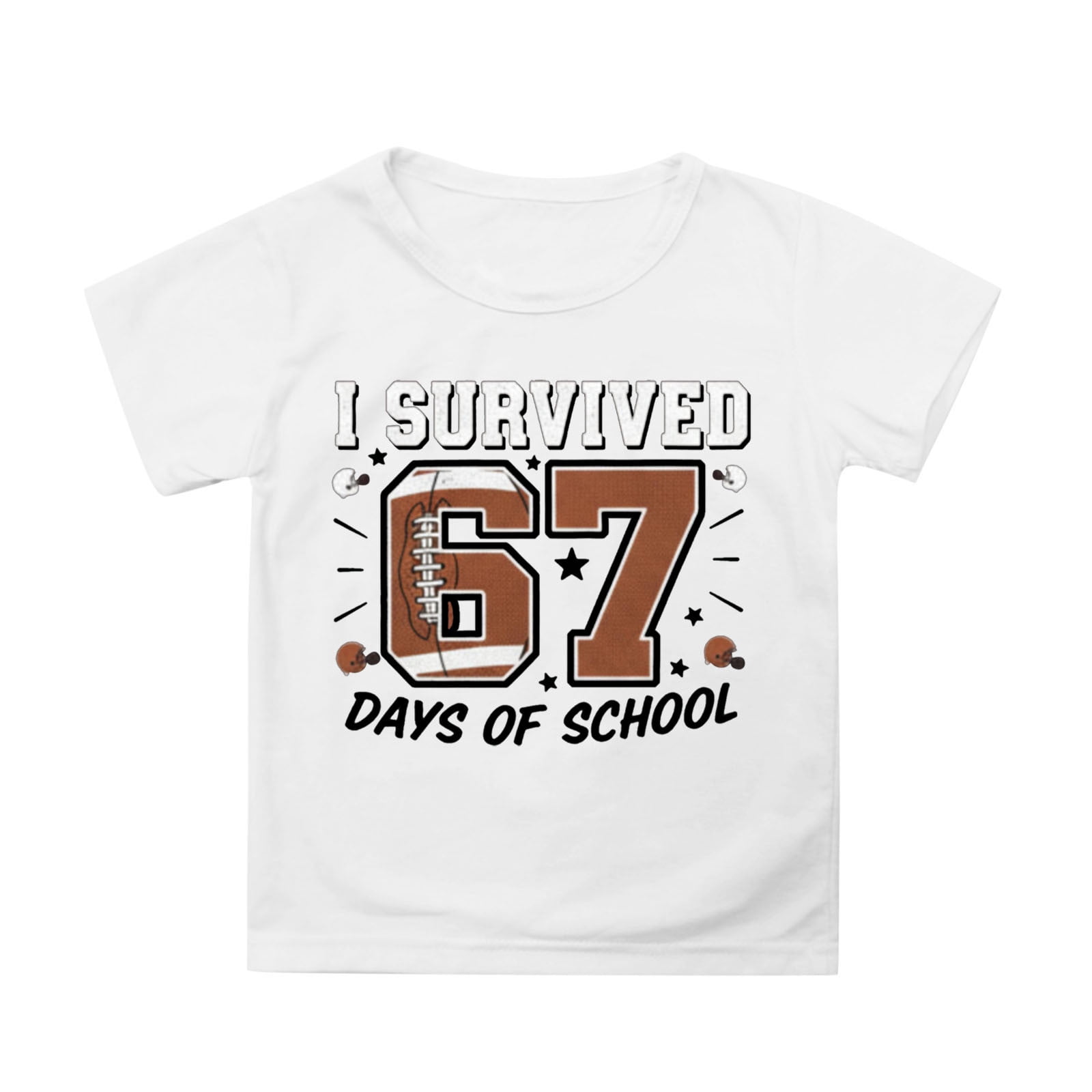 Adeawade Tops For Boy Child Round Neck Blouse Short Sleeve Tee Back To ...