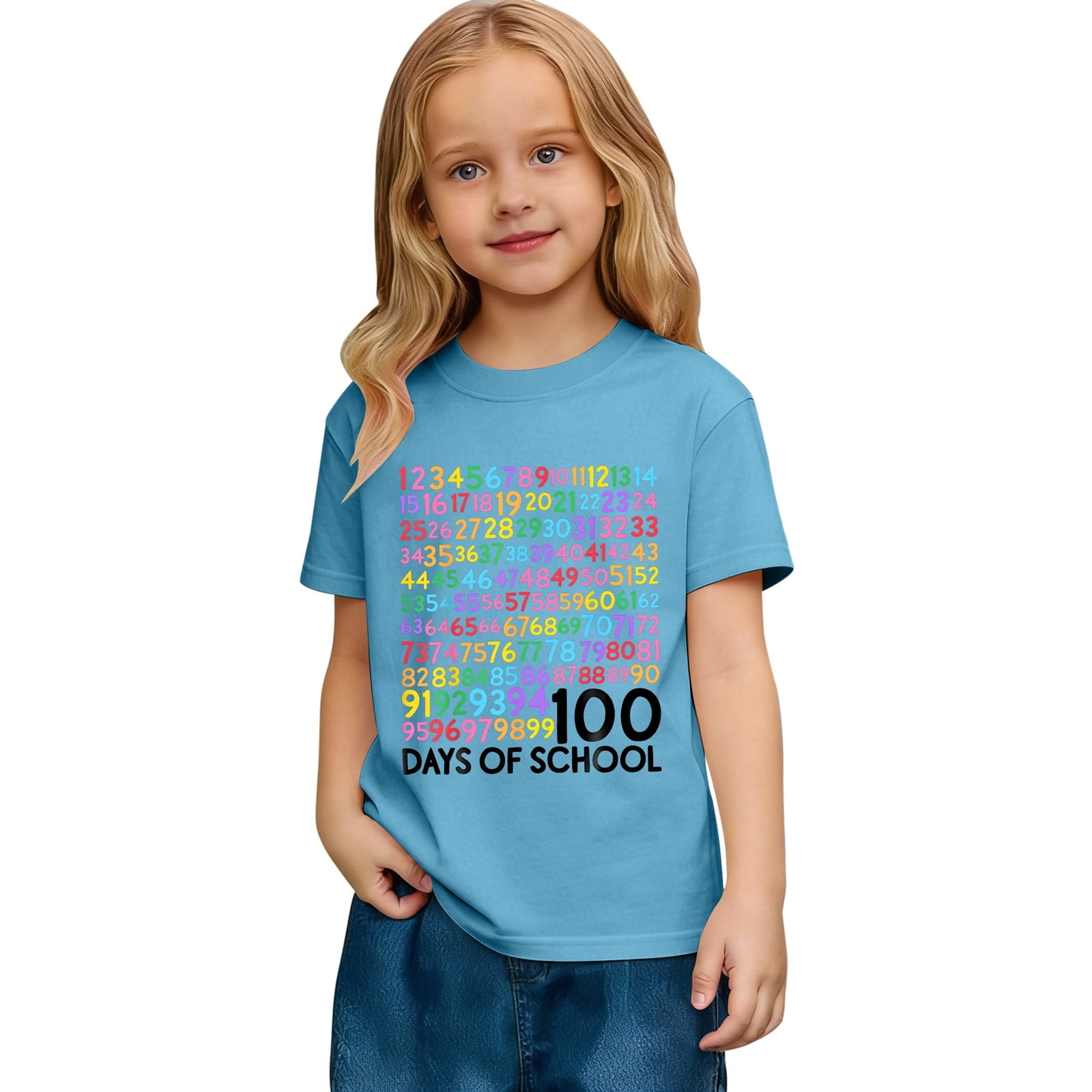 Adeawade Tops For Boy Child Short Sleeve T Shirts Crewneck Blouse ...