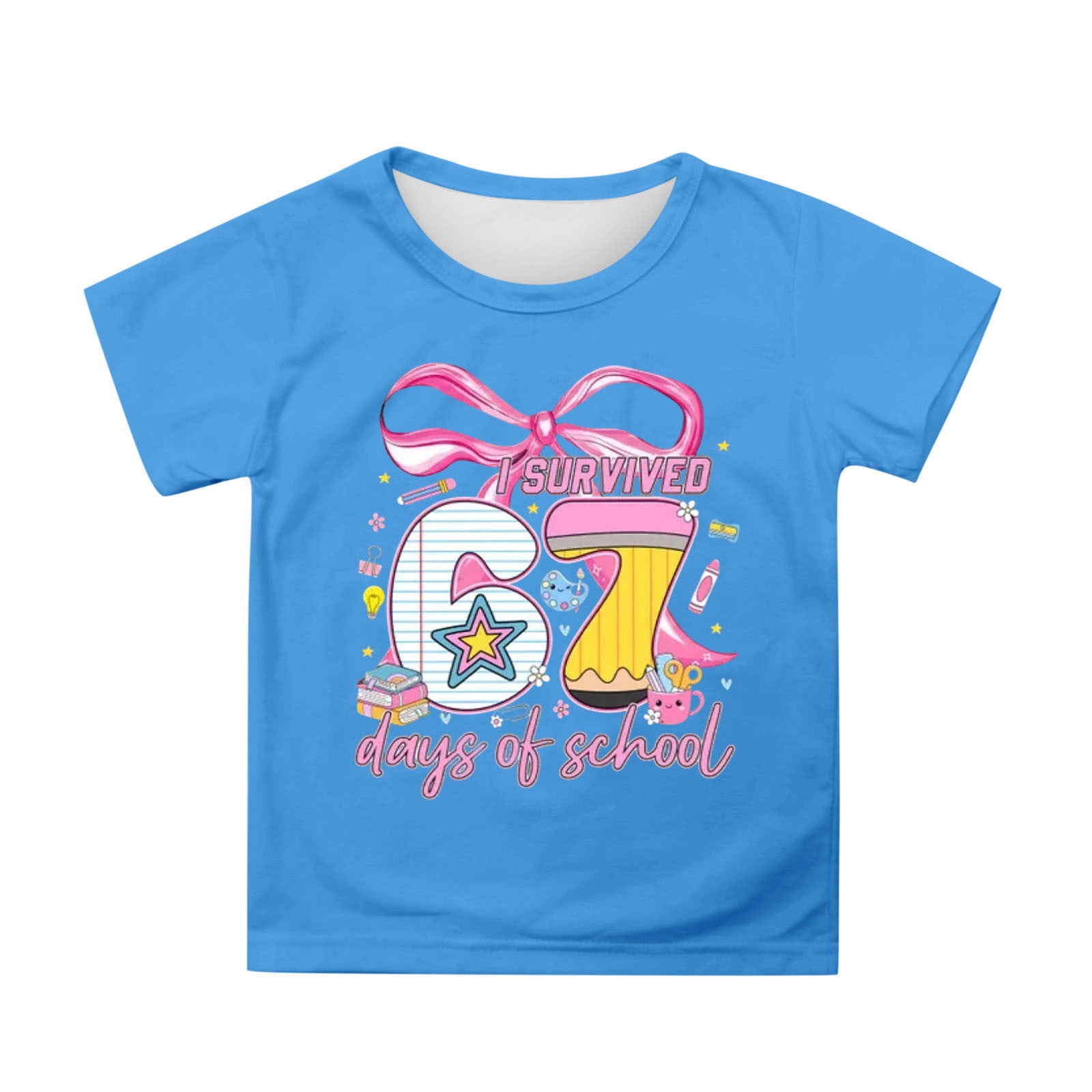 Adeawade Tops For Boy Child Short Sleeve T Shirts Round Neck Blouse ...