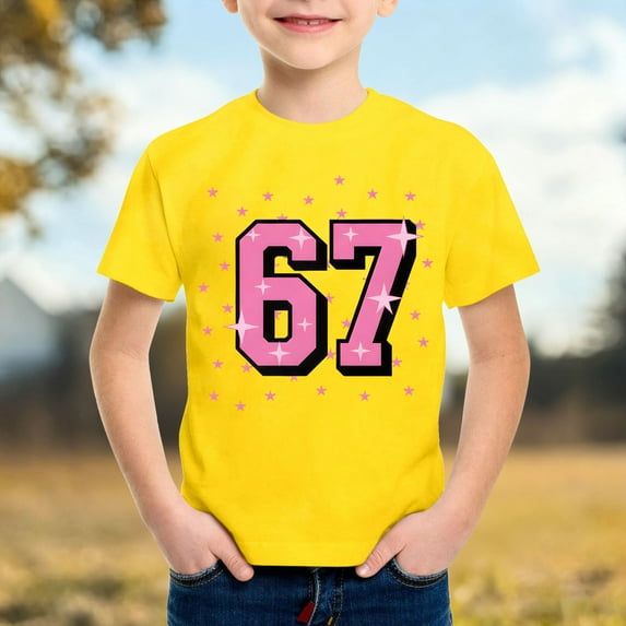 Adeawade Tops For Boy Short Sleeve Tee Graphic Blouse Shirt Ice Print ...