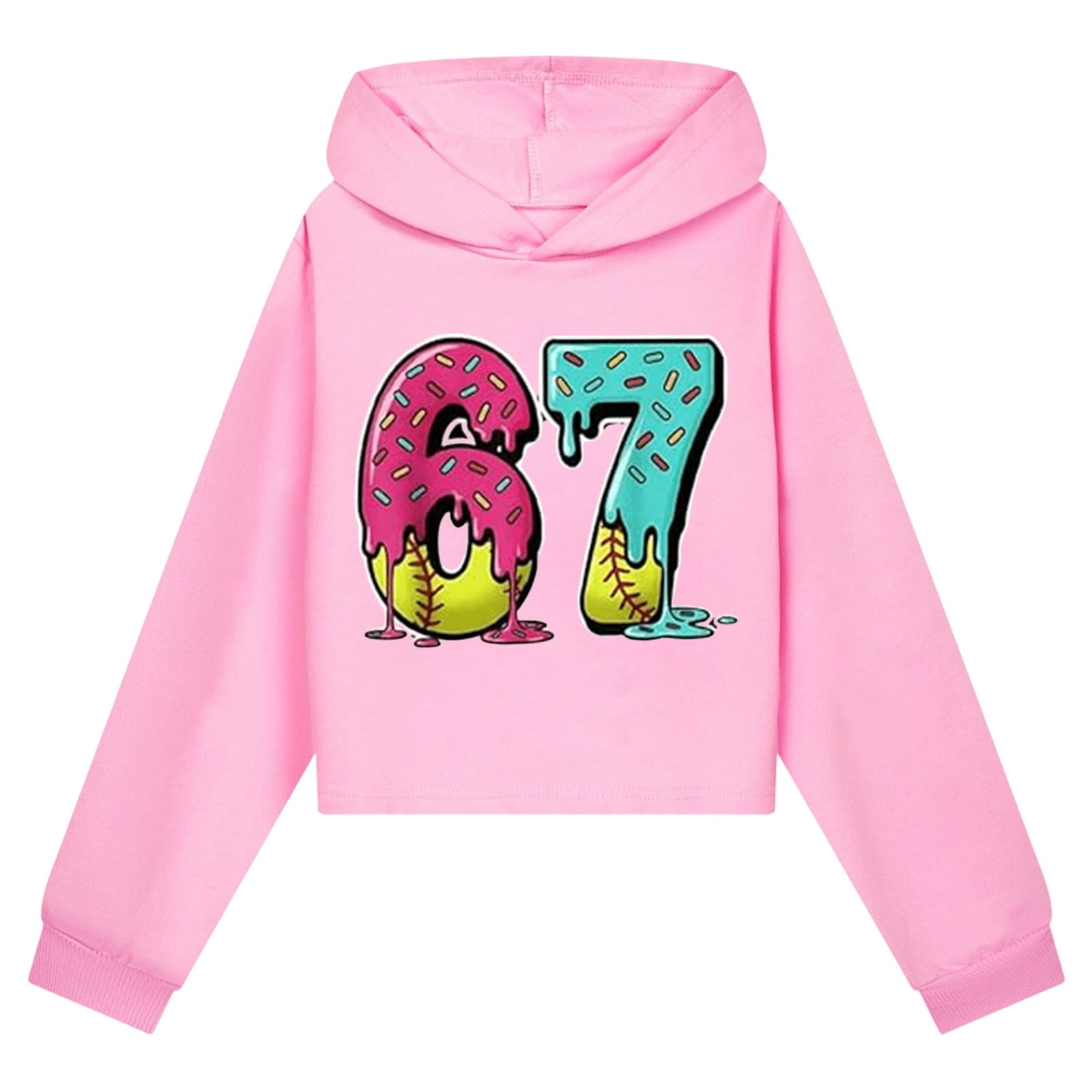 Adeawade Tops For Girls Short Sleeve Blouse Crewneck Cartoon Prints T ...