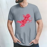 Adeawade Valentine'S Day Womens Tshirts Short Sleeve T Shirt Solid ...