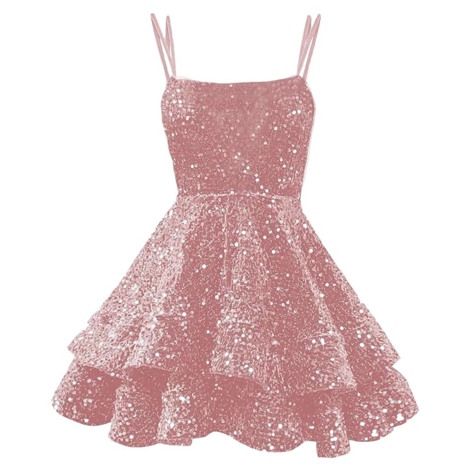 Adeawade Womens Dress Round Neck Sleeveless Party Dress Summer ...