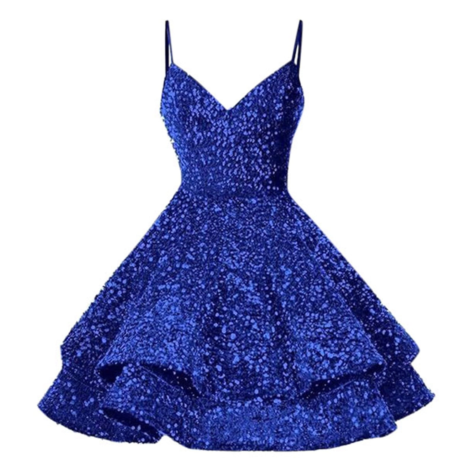 Adeawade Womens Dress Sleeveless Round Neck Suspender Evening Dress ...