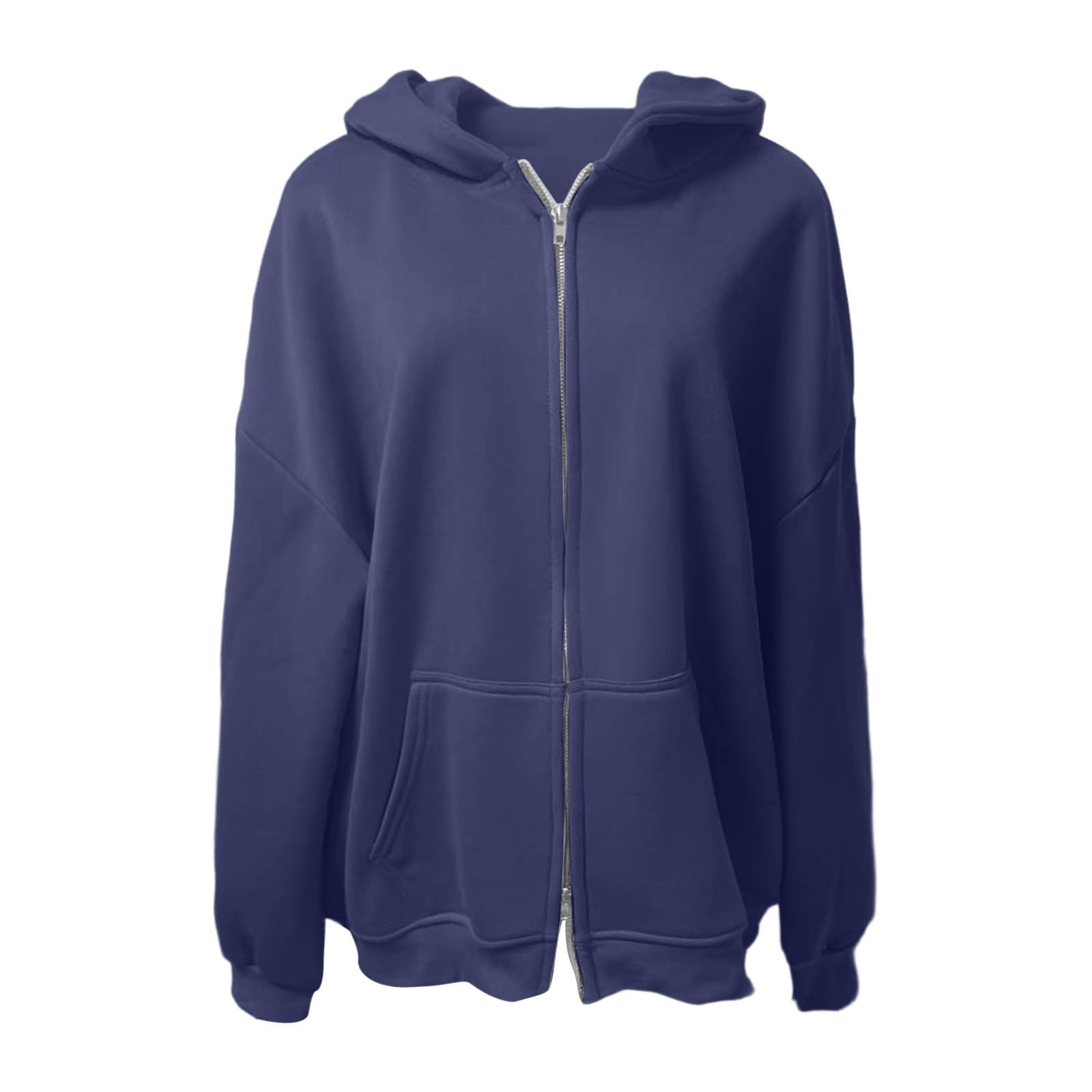 Adeawade Womens Sweatshirts Long Sleeve Zipper Large Hoodie Heavy ...