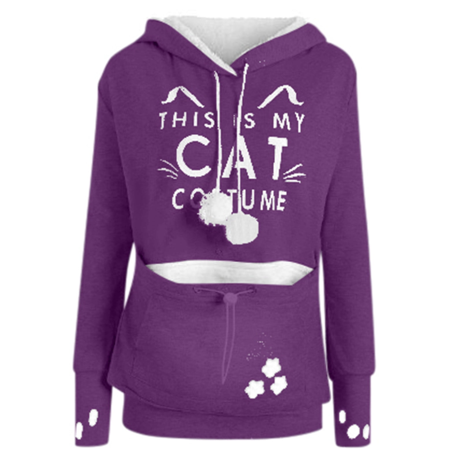 Adeawade Womens Winter Shirts Long Sleeve Autumn And Winter Hoodie ...