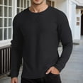 Adeawade Workout Shirts For Men Round Neck Long Sleeve Thermal Shirt ...