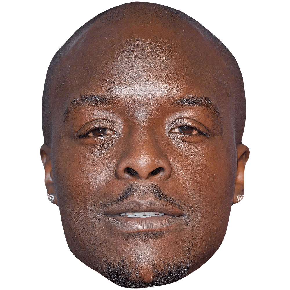 Adebayo Akinfenwa (Goatee) Celebrity Mask, Flat Card Face, Fancy Dress ...