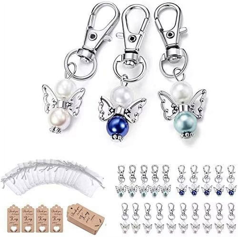 Adeeing 20 Sets Angel Keychain Favors Guest Return Gift for Baby Shower ...