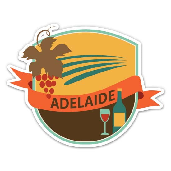 Adelaide Australia - 12" Vinyl Sticker Waterproof Decal - Walmart.com