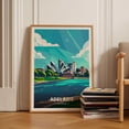 Adelaide Australia Cityscape Travel Wall Art Unframed Paper Print ...