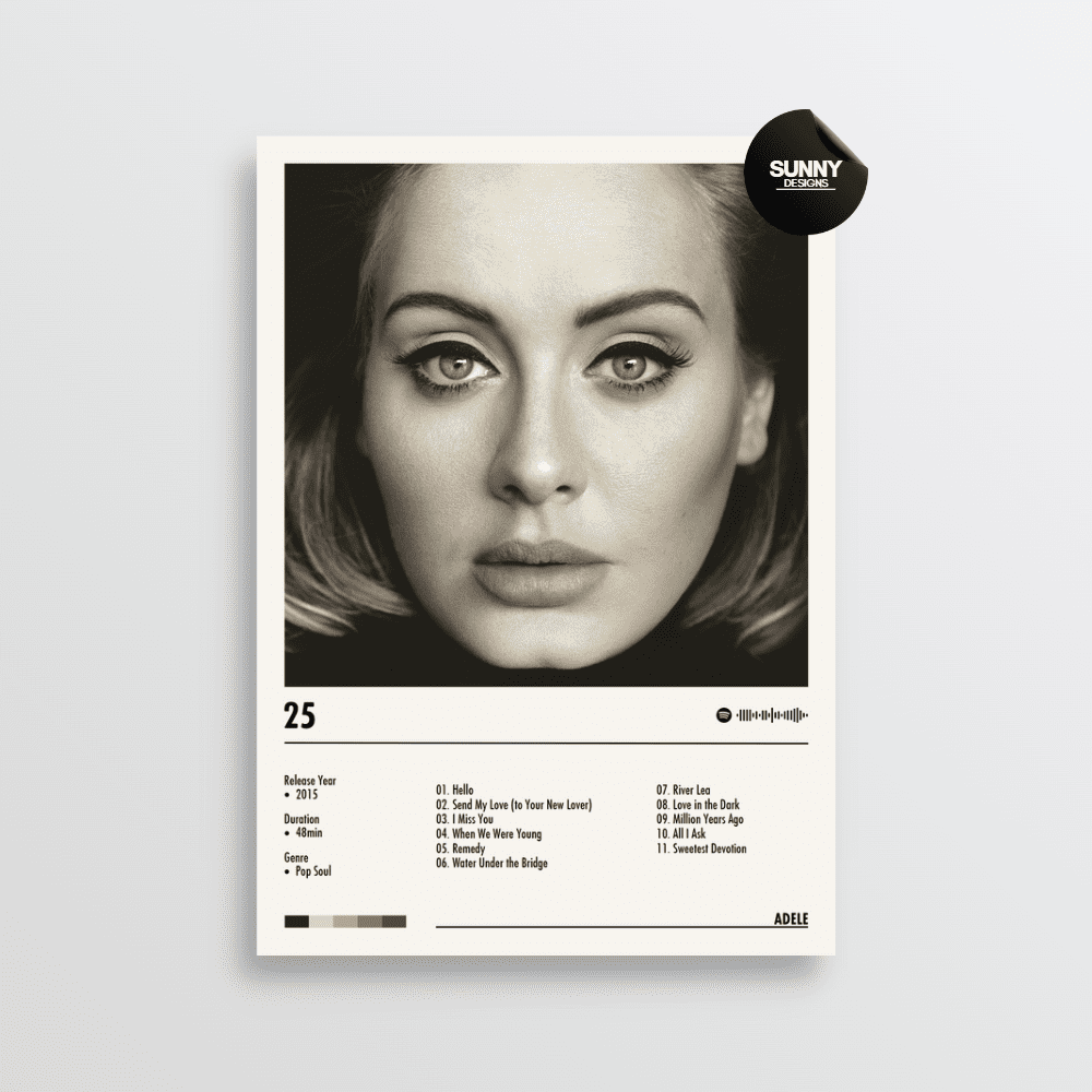 Adele - 25, Album Cover Poster, Music Poster, Album Poster, Artist ...