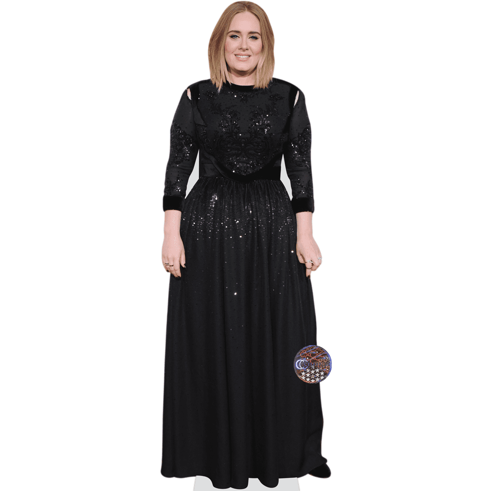 Adele (Black Dress) Mini Cardboard Cutout Standee - Walmart.com
