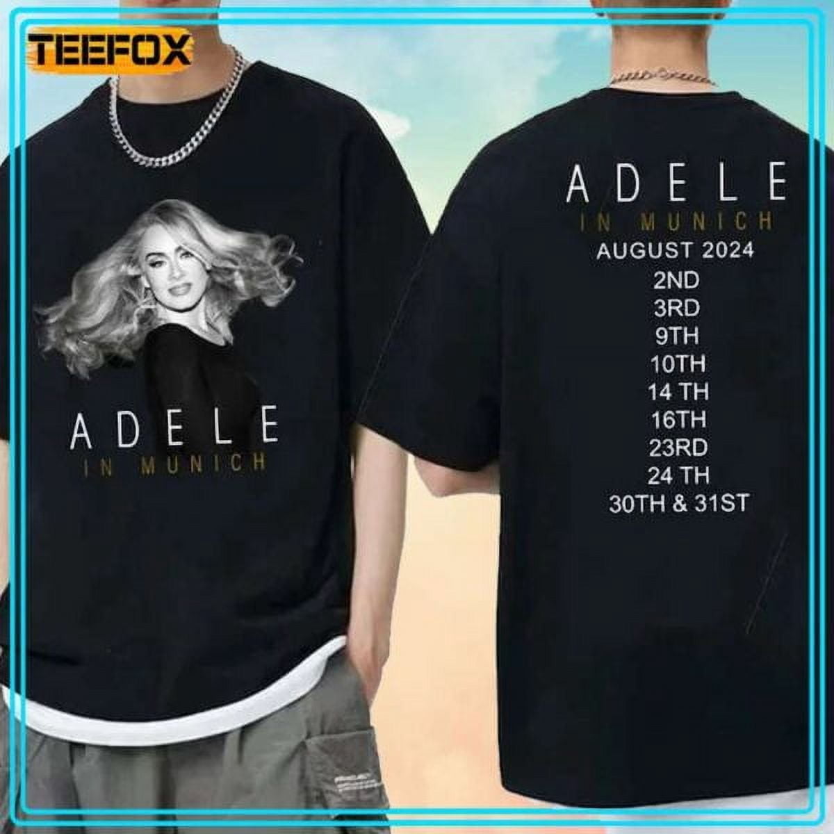 Adele In Munich Concert Tour 2024 T-Shirt - Walmart.com