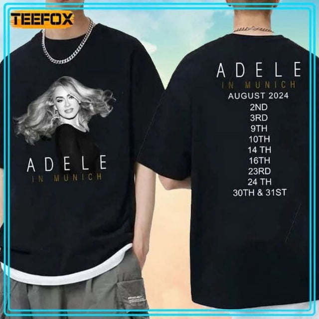 Adele In Munich Concert Tour 2024 T-Shirt - Walmart.com
