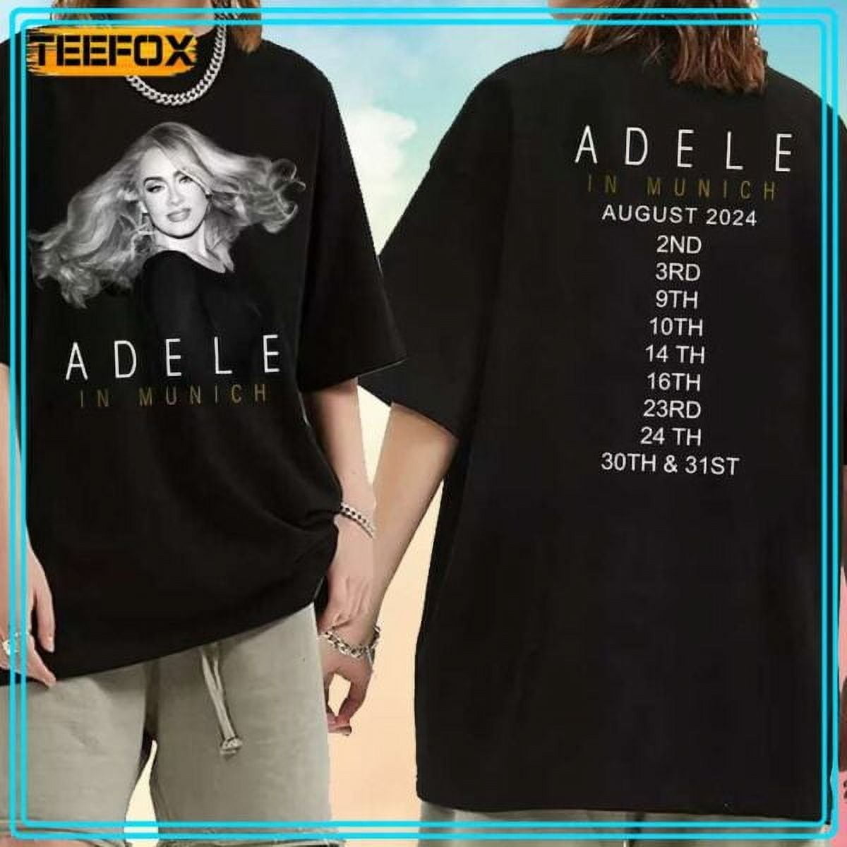 Adele In Munich Tour 2024 Concert T-Shirt - Walmart.com