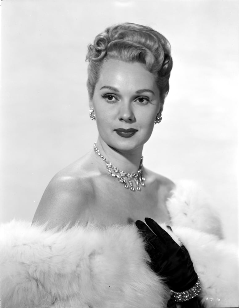 Adele Jergens on a Fluffy Cloth Portrait Photo Print (24 x 30 ...