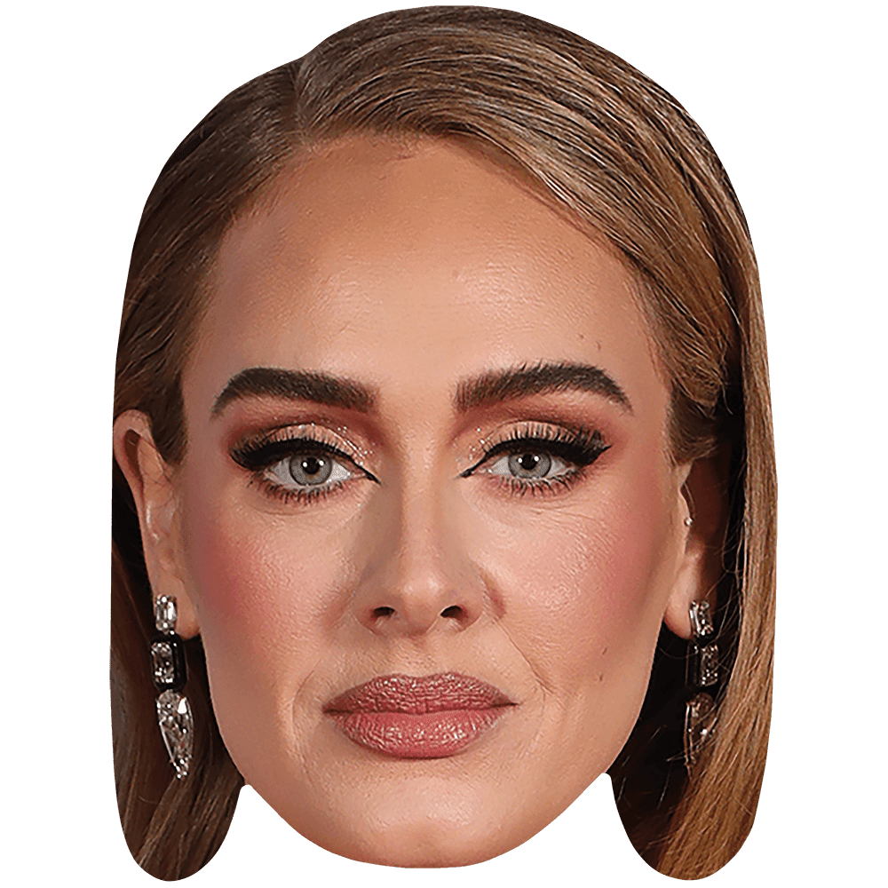 Adele (Make up) Celebrity Mask, Flat Card Face, Fancy Dress Mask ...