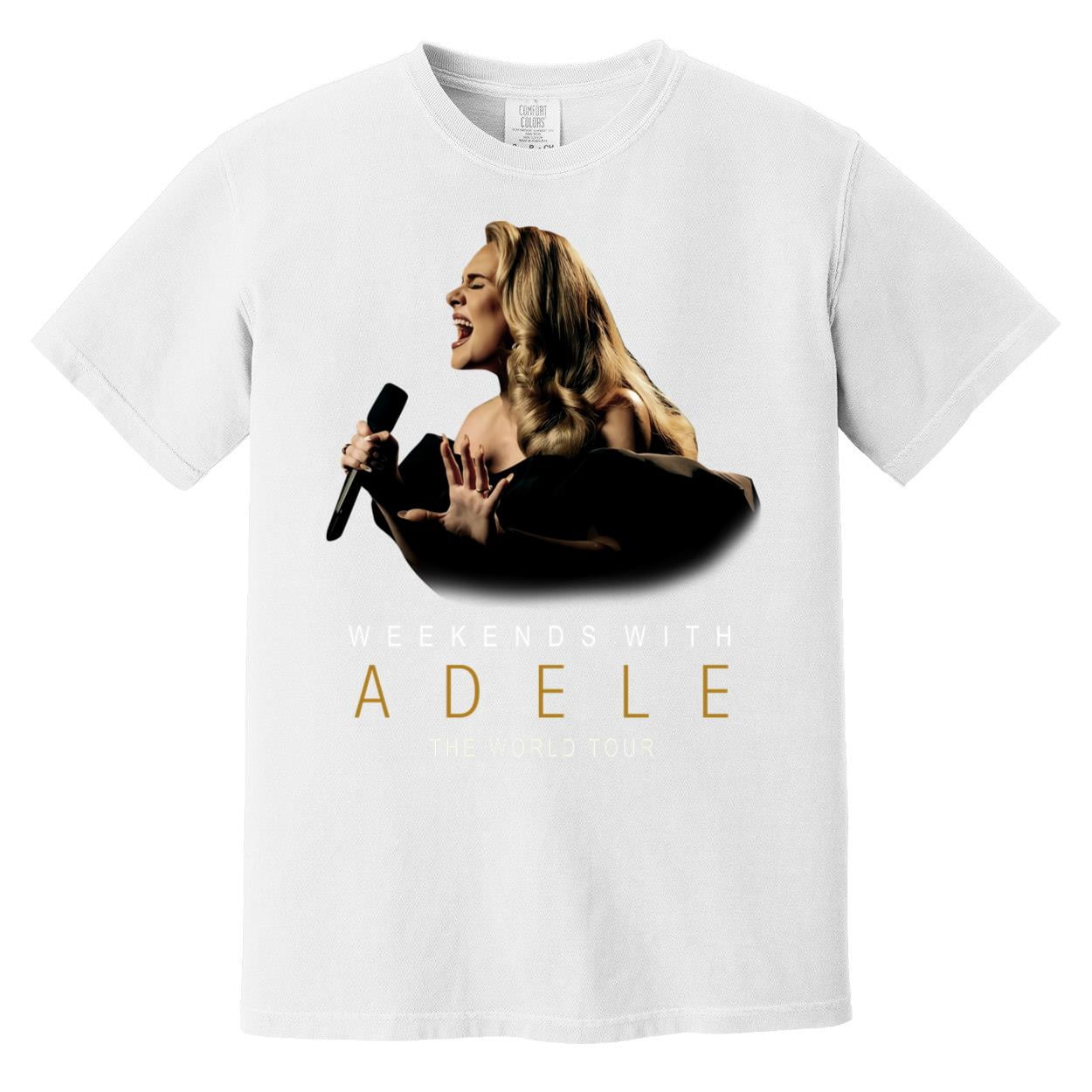 Adele Pop Soul Music Singer Colorful Graphic Concert Fan Merch Comfort Color T-Shirt - Walmart.com