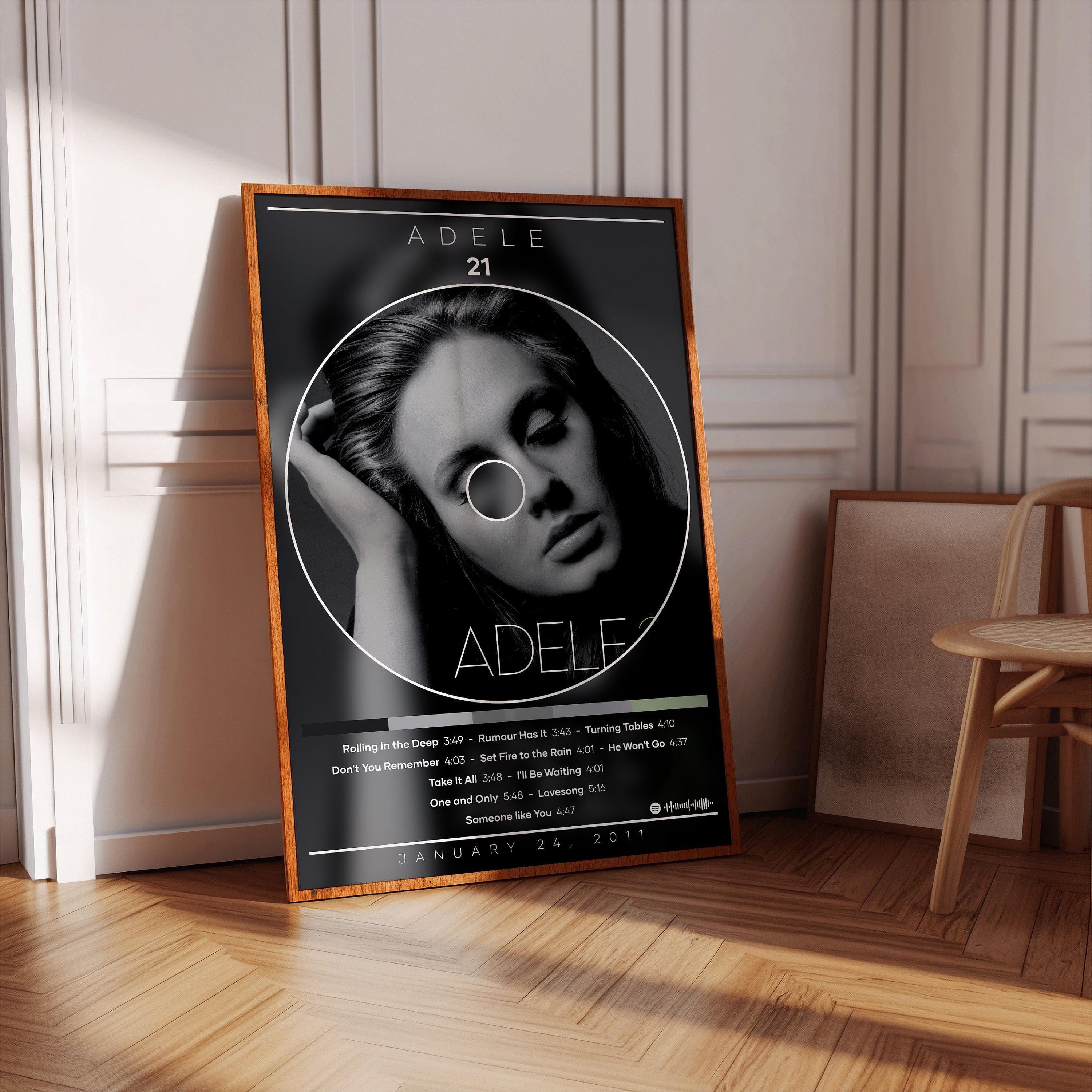 Adele Poster Print 21 Poster Album Poster Print Album Cover Poster Pop ...