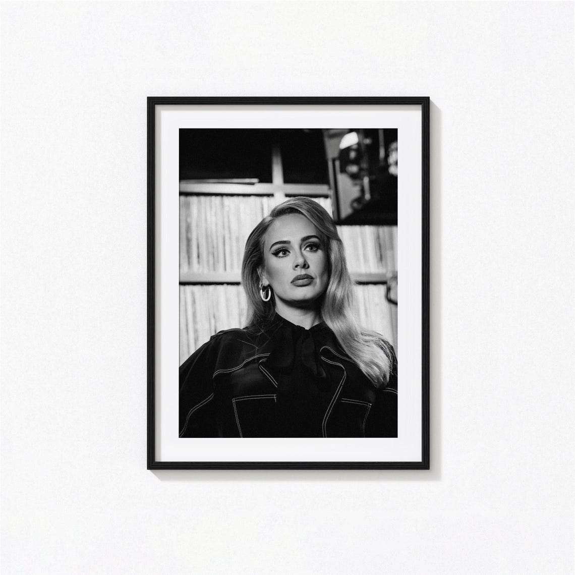 Adele S, Adele Black And White Wall Art, Album Cover, Home Decor ...