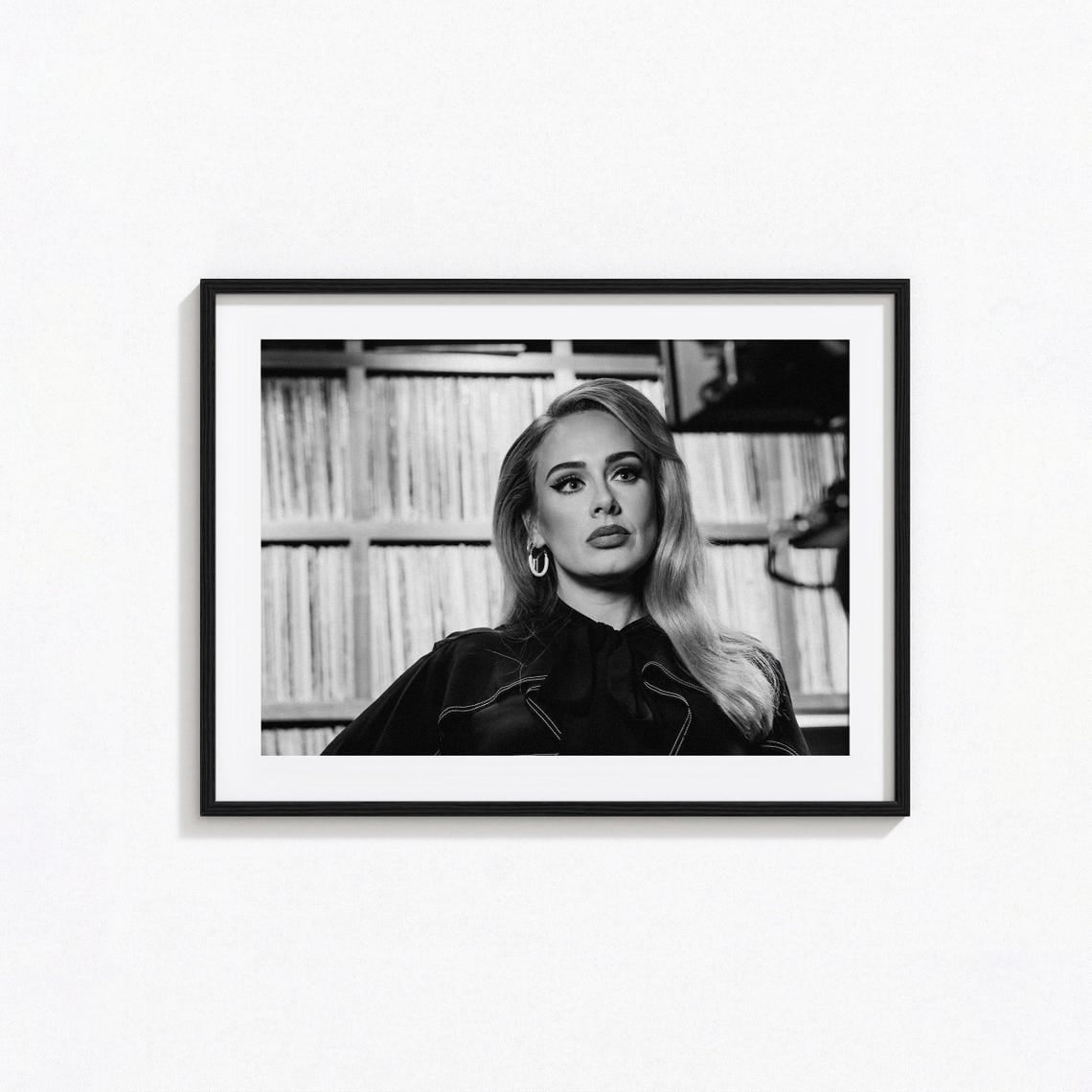 Adele S, Adele Black And White Wall Art, Album Cover, Home Decor ...