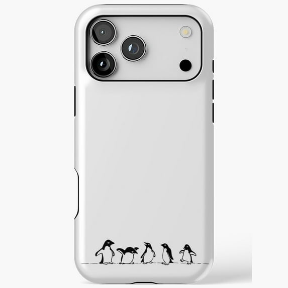 Adelie Penguins Wildlife Bird Illustration Case Compatible with iPhone ...
