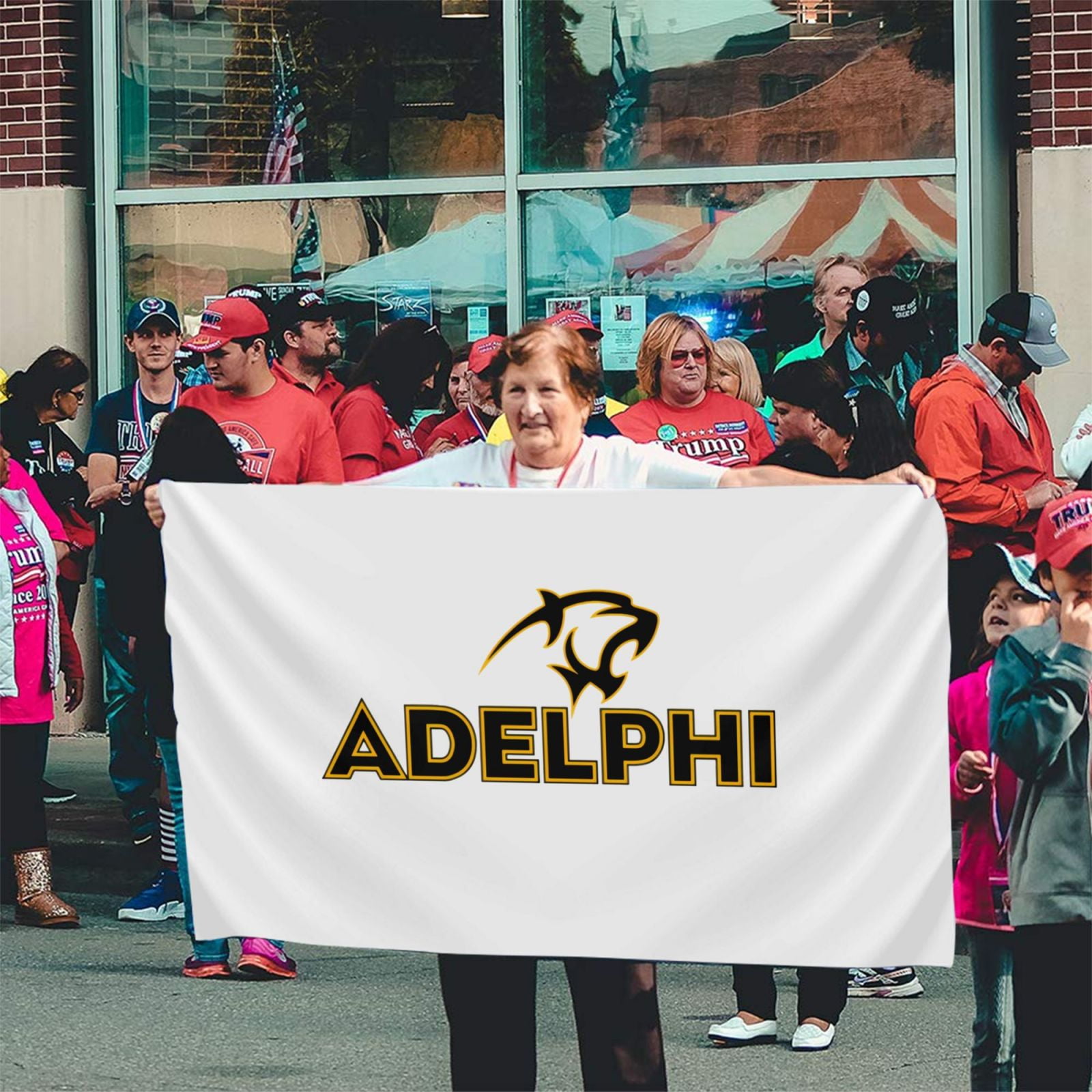 Adelphi University Logo Flag 3x5 Ft Holiday Banner Garden Yard House ...