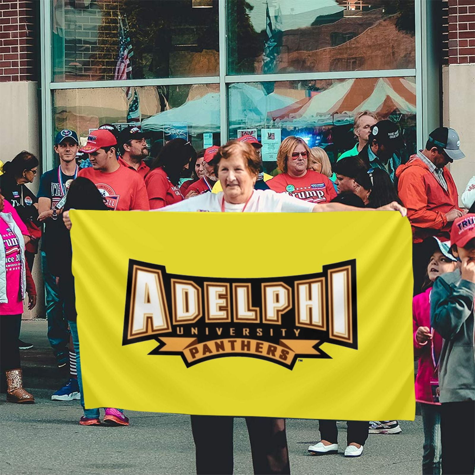 Adelphi University Logo Flag 3x5ft, Home Garden Flag, Suitable For ...