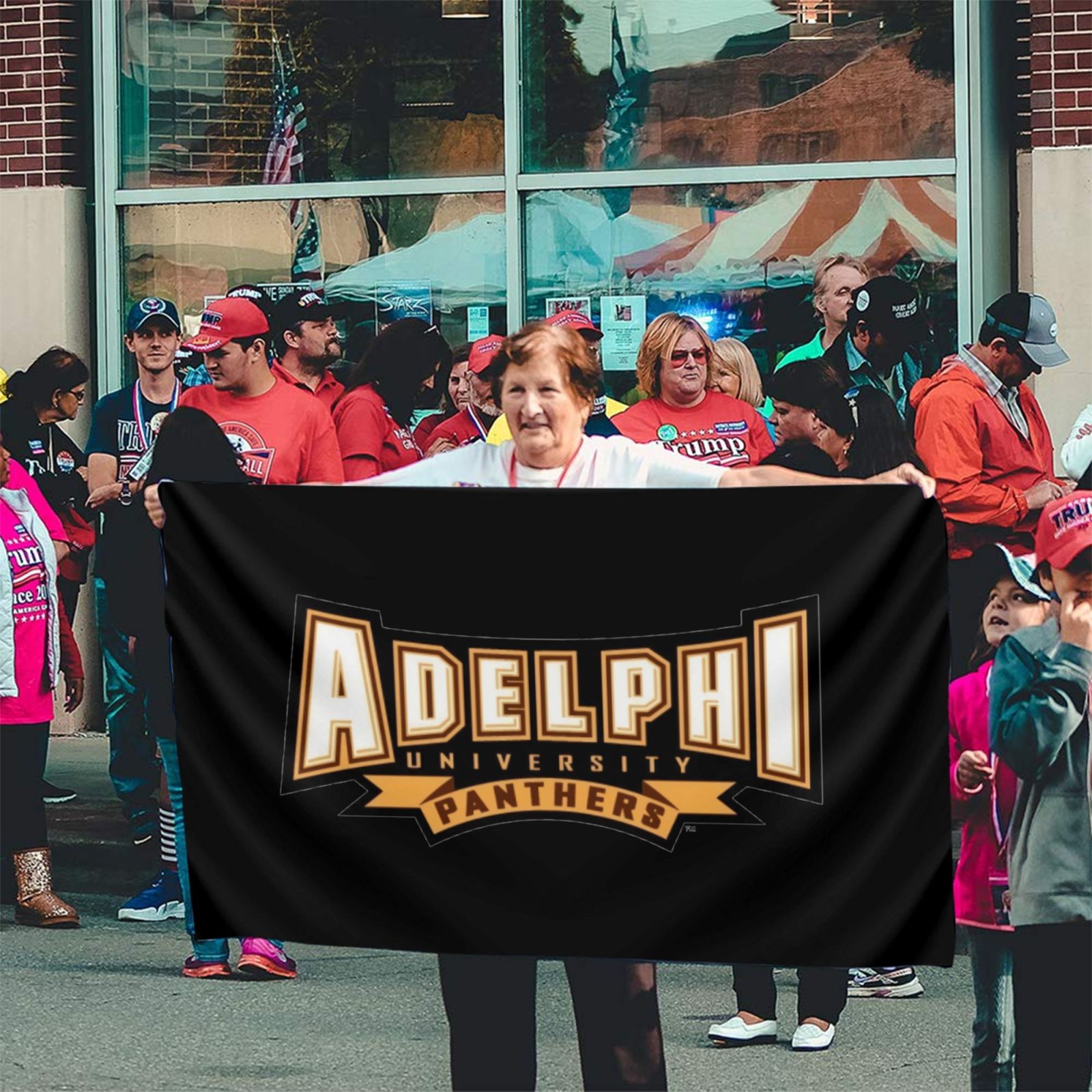 Adelphi University Logo Flag 3x5ft, Home Garden Flag, Suitable For ...